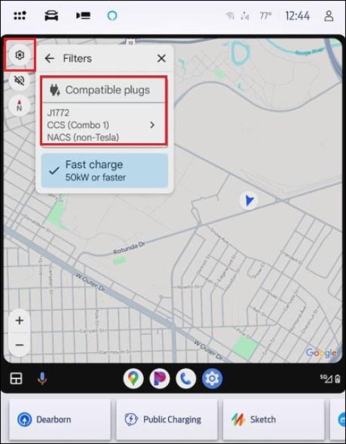 How do I use Android Auto EV Routing for Ford vehicles?